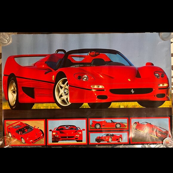 Art | Ferrari F5 Poster From 1996 Sports Cars 36 X 24 Rare Authentic ...
